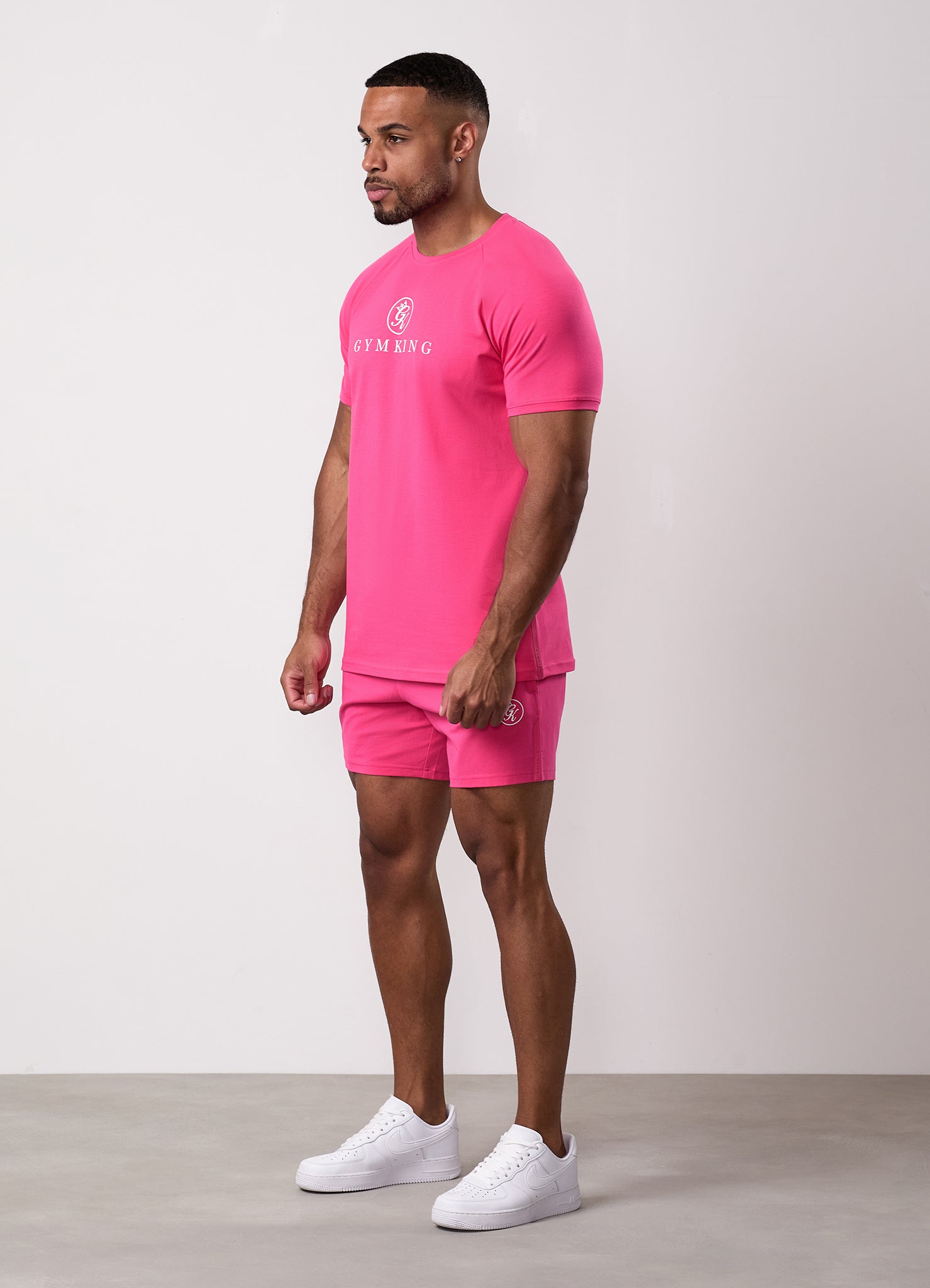 Gym King Pro Jersey Short - Raspberry