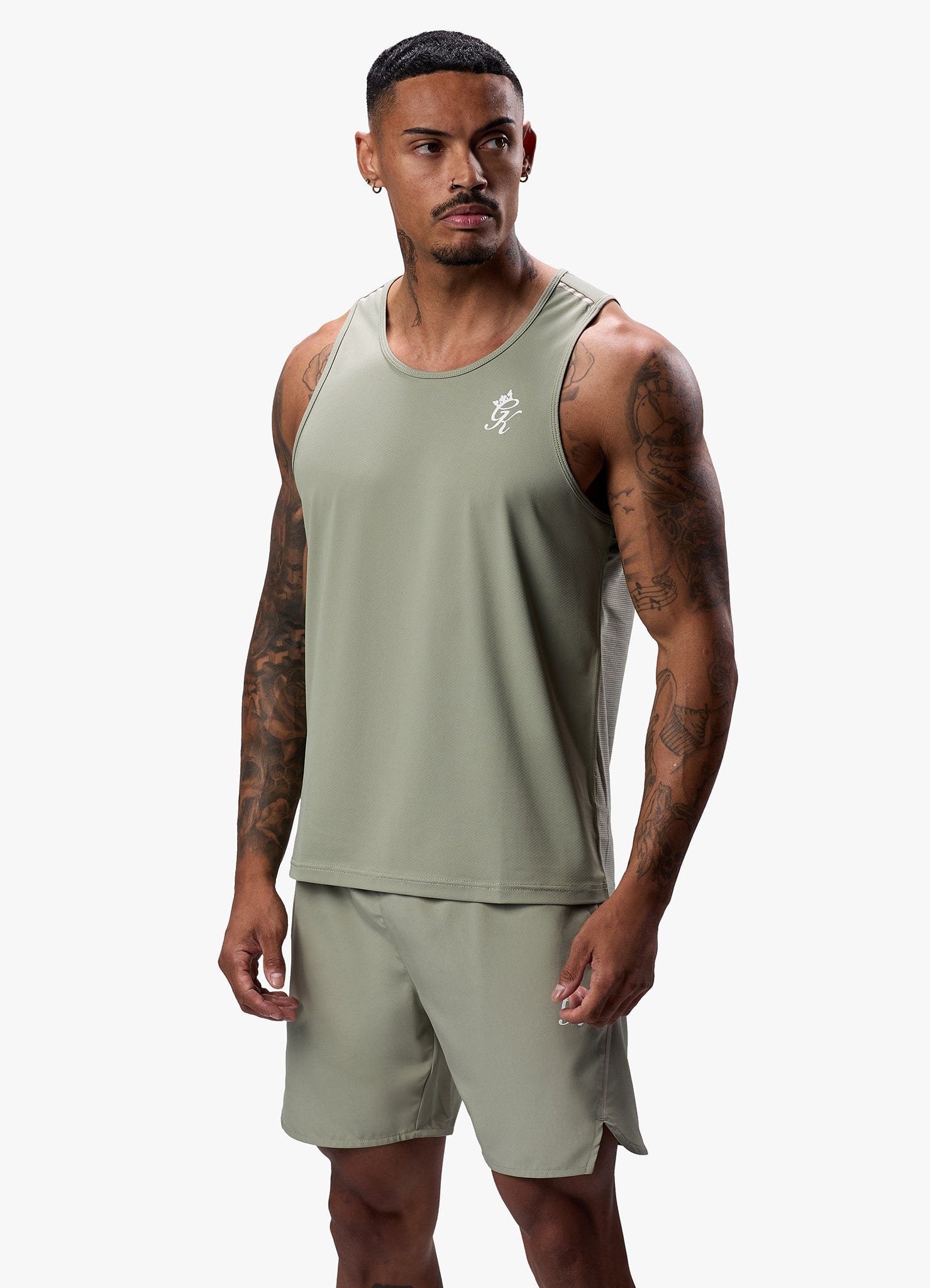 Gym King Flex Vest - Soft Khaki – GYM KING