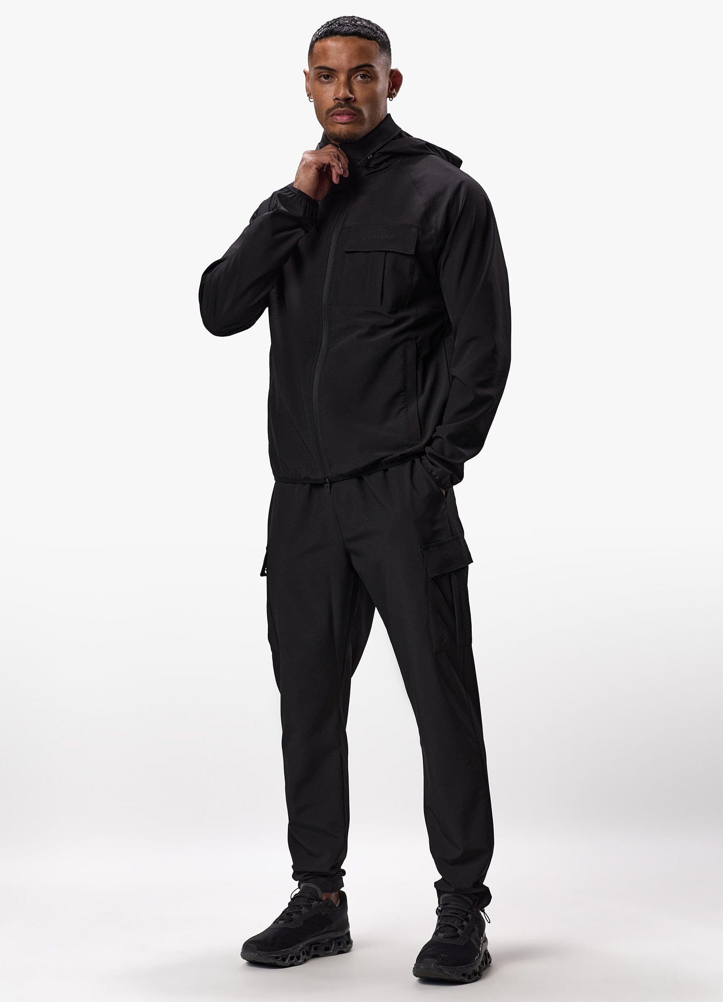 Gym King Mini Ripstop Woven Utility Jacket - Black – GYM KING