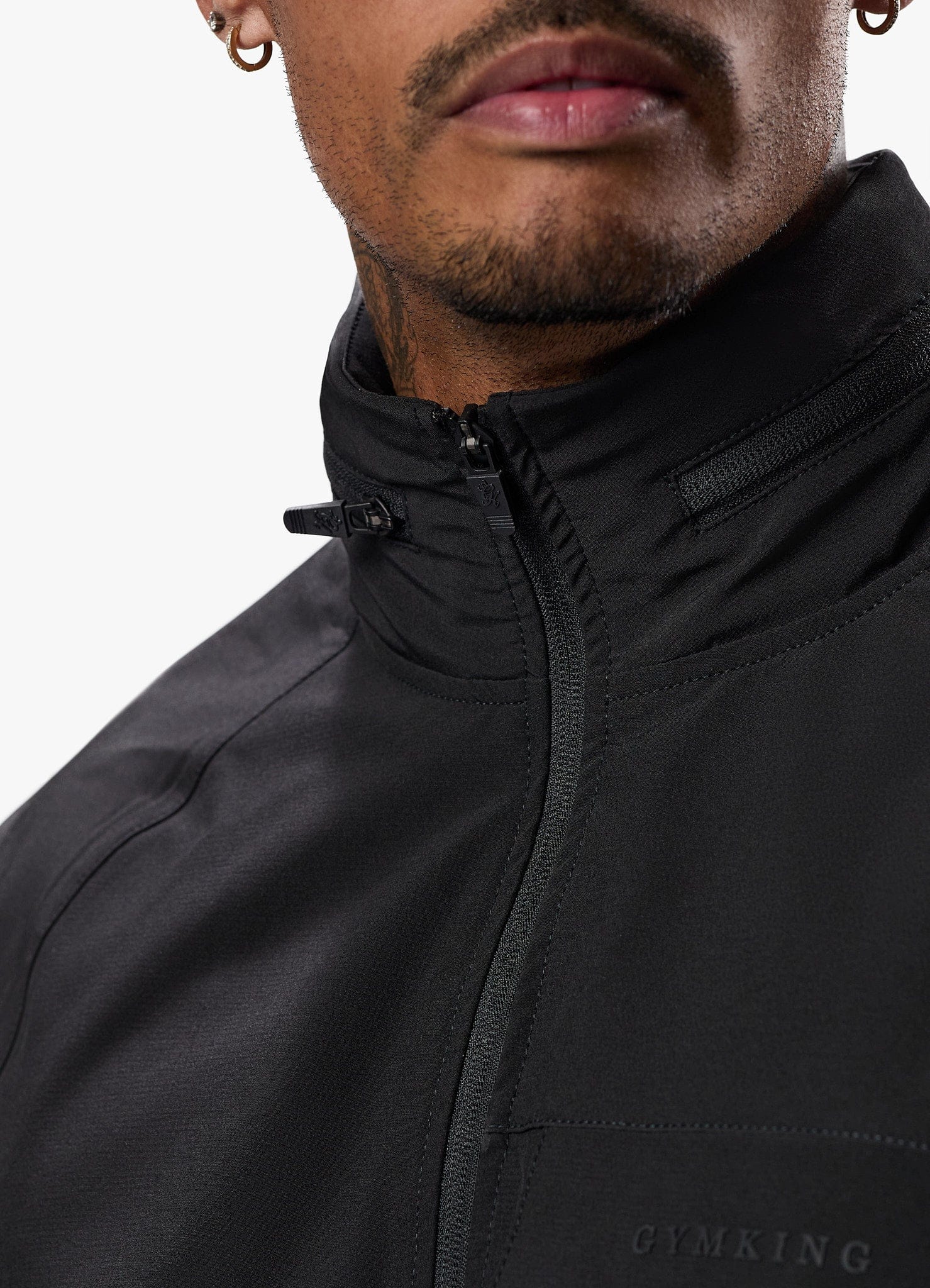 Gym King Mini Ripstop Woven Utility Jacket - Black – GYM KING